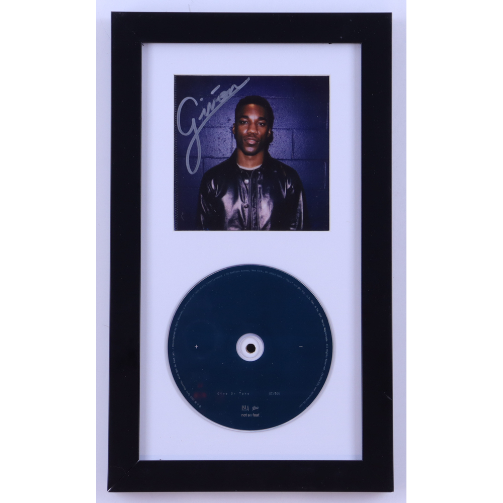 Giveon Signed "Give Or Take" Custom Framed CD Insert Display With Disc ...