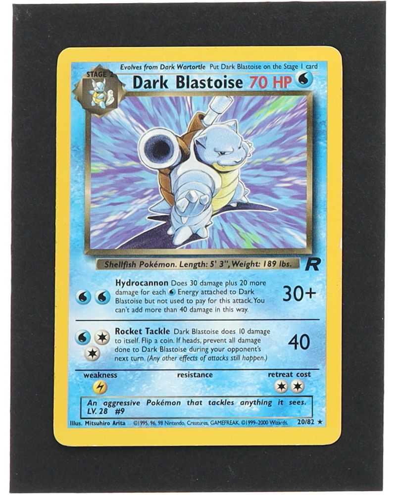Dark Blastoise 2000 Pokemon Team Rocket Unlimited #20 | Pristine Auction