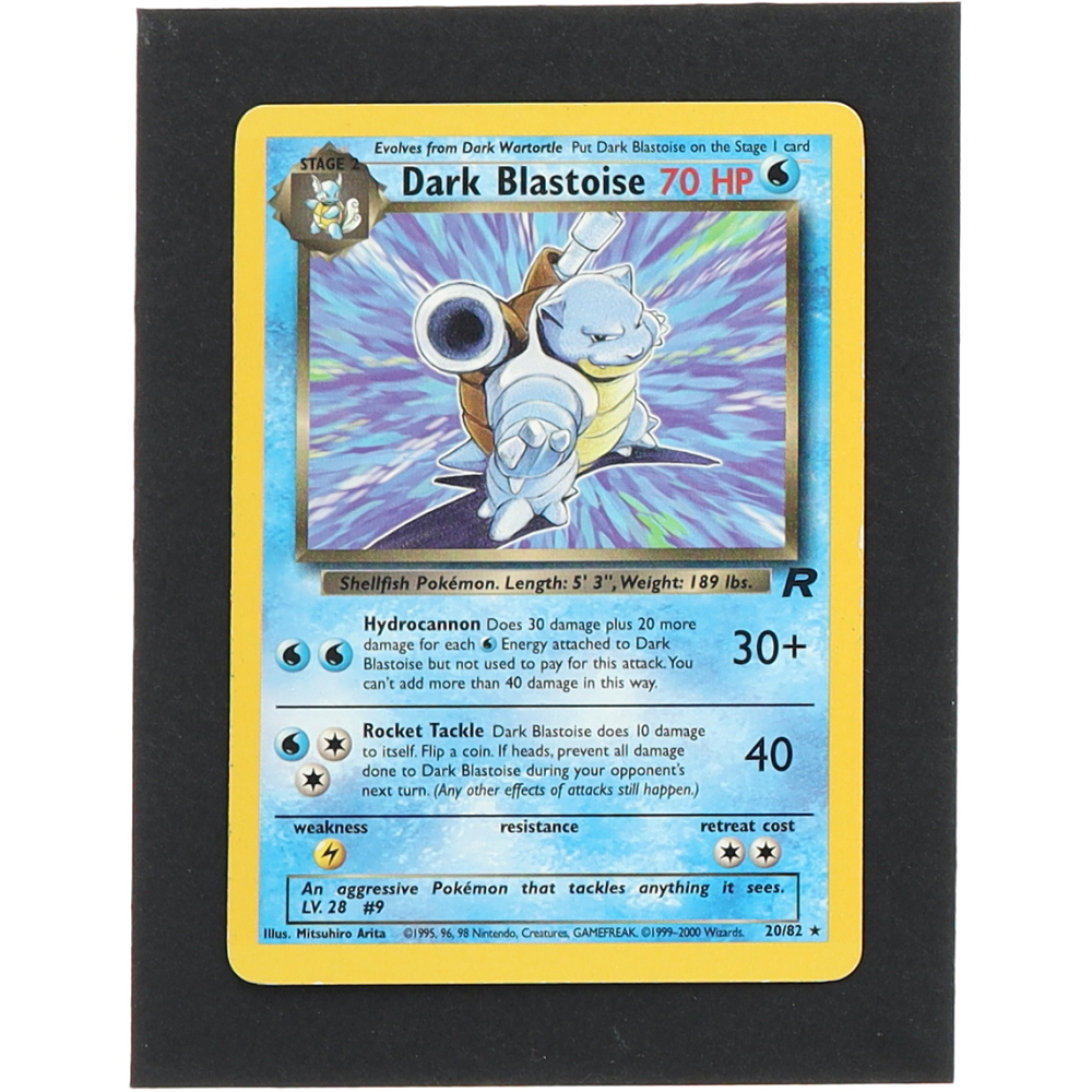 Dark Blastoise 2000 Pokemon Team Rocket Unlimited #20 | Pristine Auction