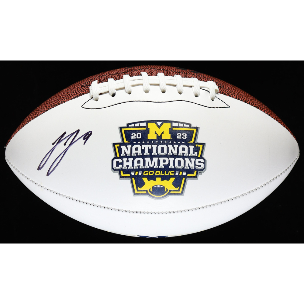 J.J. McCarthy Signed Wolverines 2023 National Champions Football ...