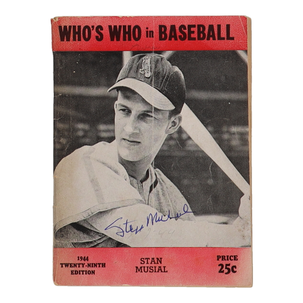 Stan Musial Signed 1944 "Who's Who in Baseball" Magazine (JSA ...
