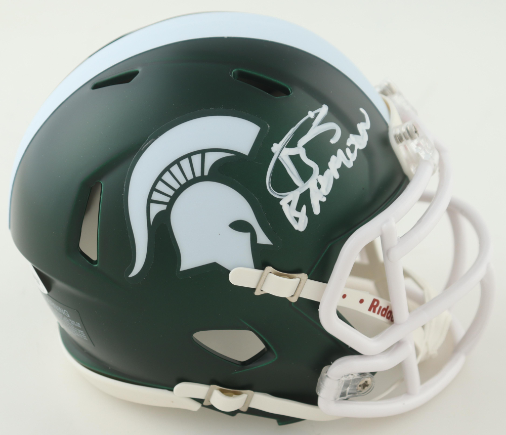 Andre Rison Signed Michigan State Spartans Speed Mini Helmet Inscribed ...