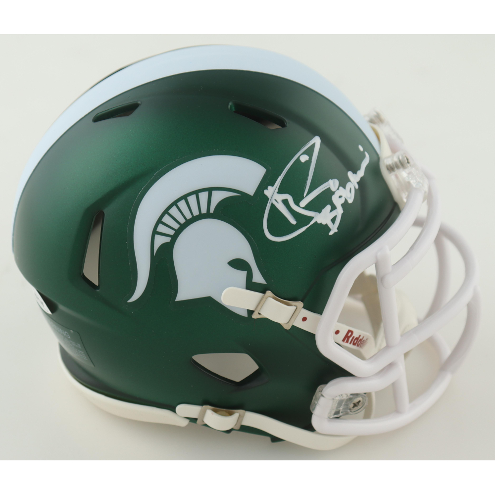 Andre Rison Signed Michigan State Spartans Speed Mini Helmet Inscribed ...
