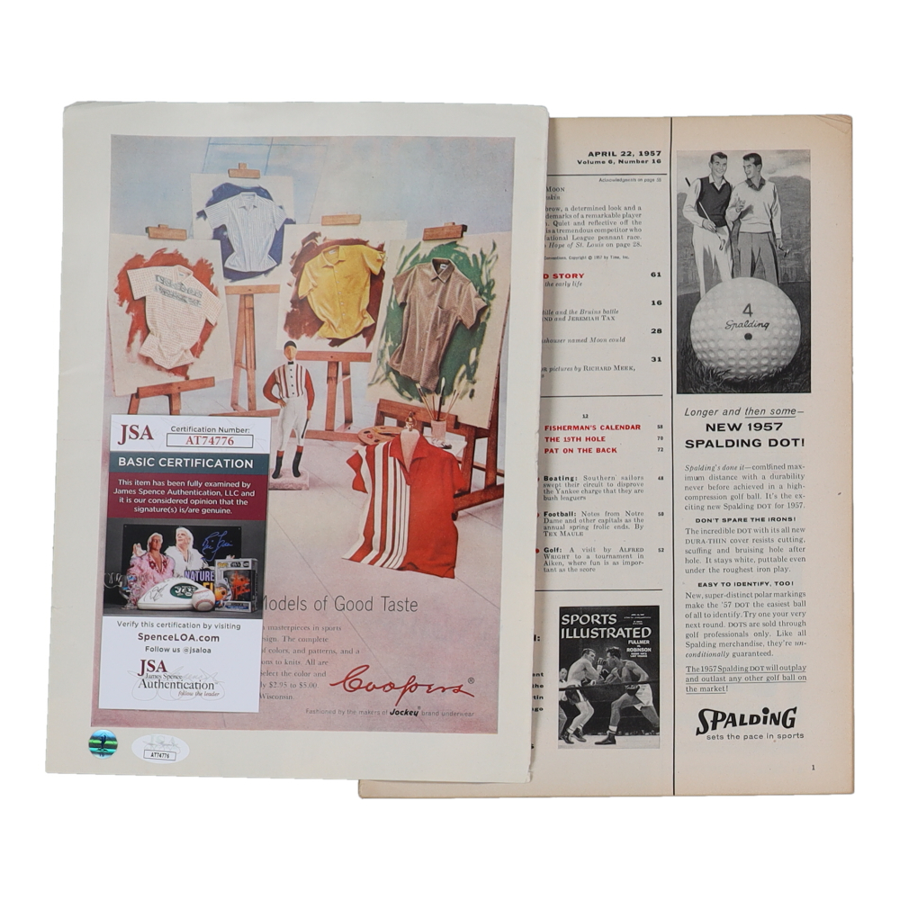 Wally Moon Signed 1957 Sports Illustrated Magazine (JSA) | Pristine Auction