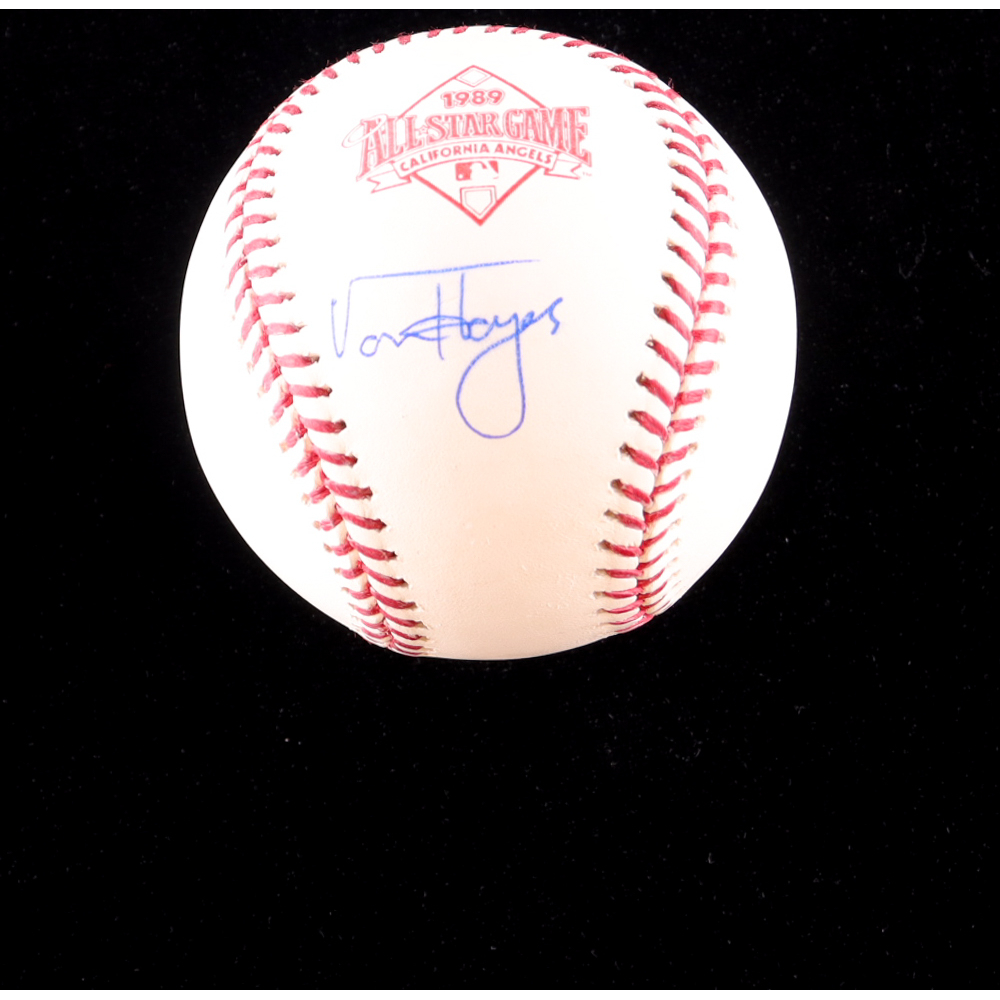 Von Hayes Signed 1989 All-Star Game Logo Baseball (UTR) | Pristine Auction