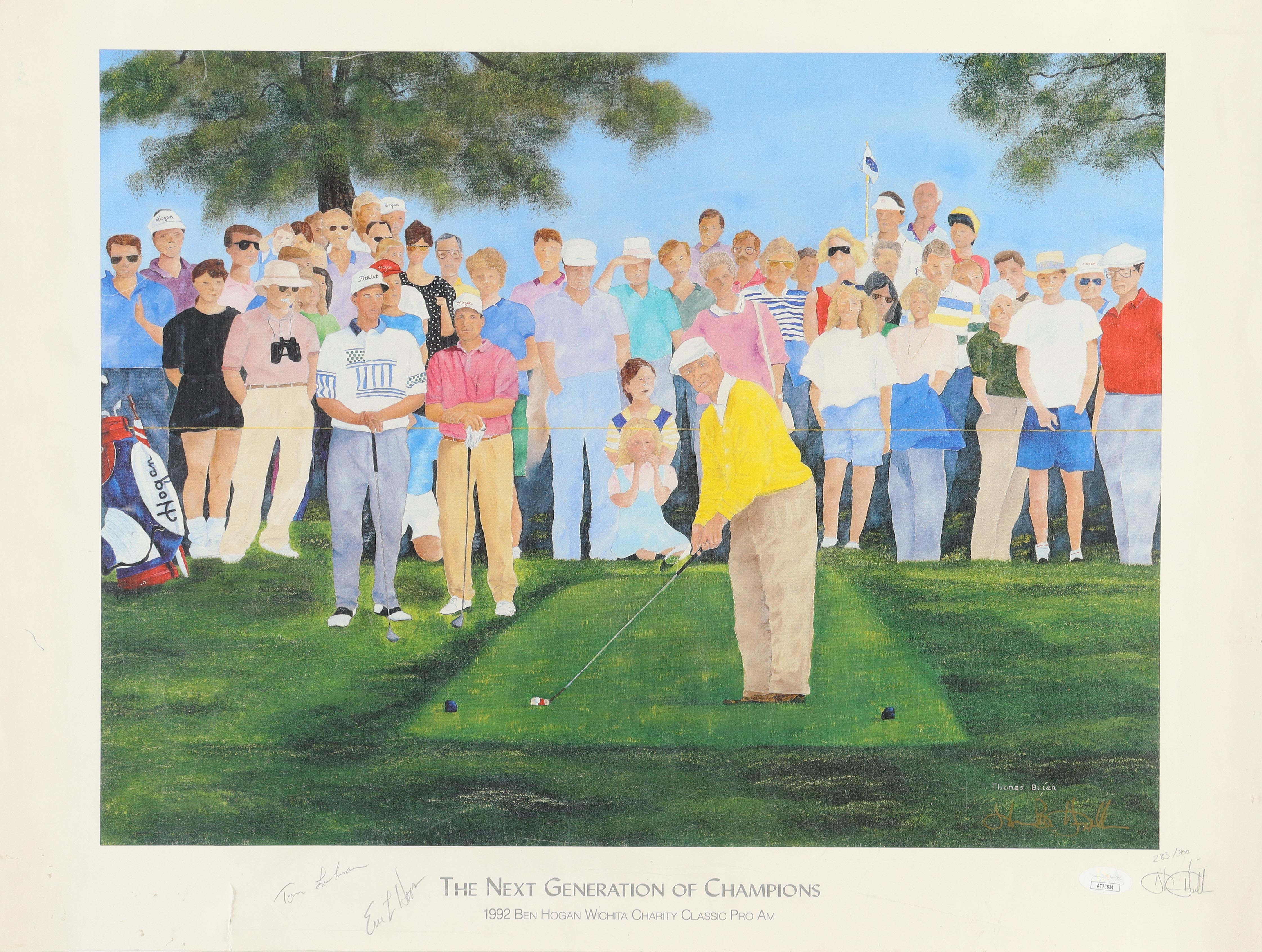 Tom Lehman & Charley Hull Signed LE 1992 "Next Generation Of Champions ...