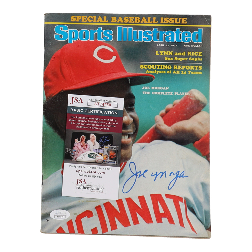 Joe Morgan Signed 1976 Sports Illustrated Magazine (JSA) | Pristine Auction