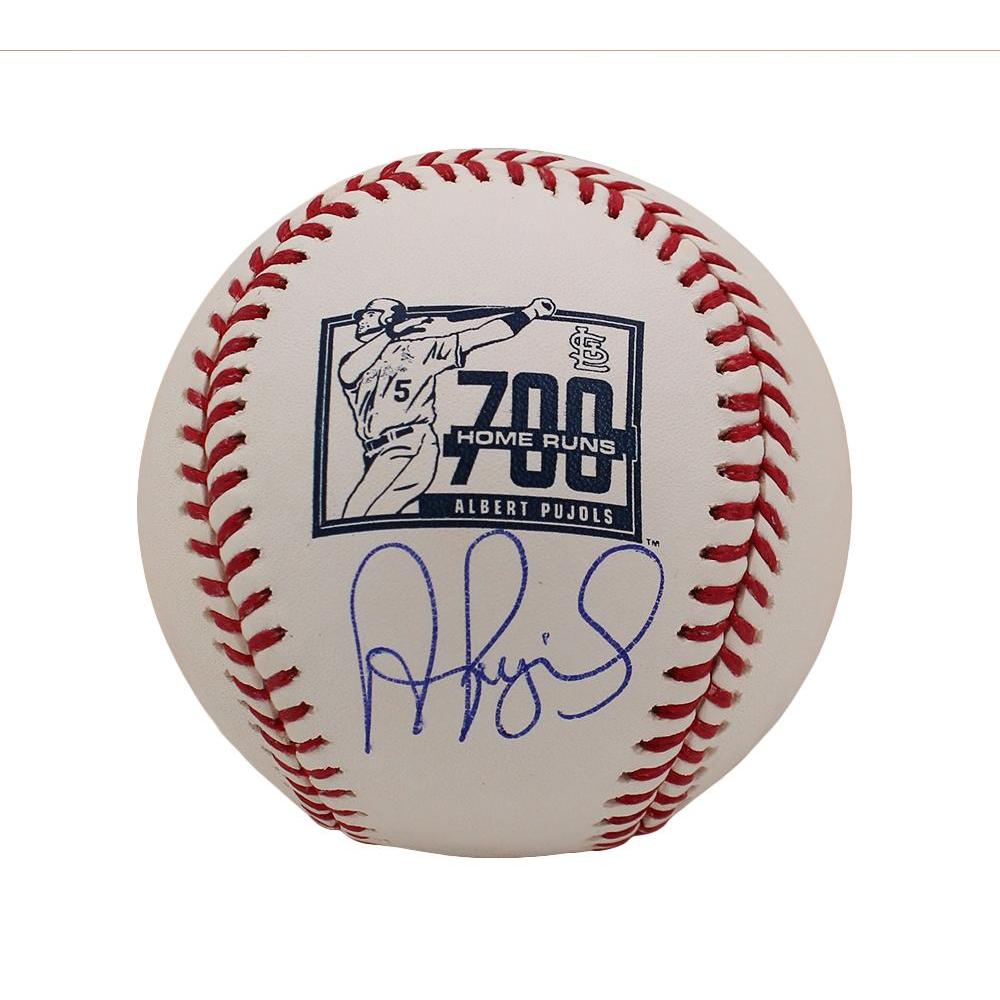 Albert Pujols Signed OML 700 Home Runs Logo Baseball (Beckett ...