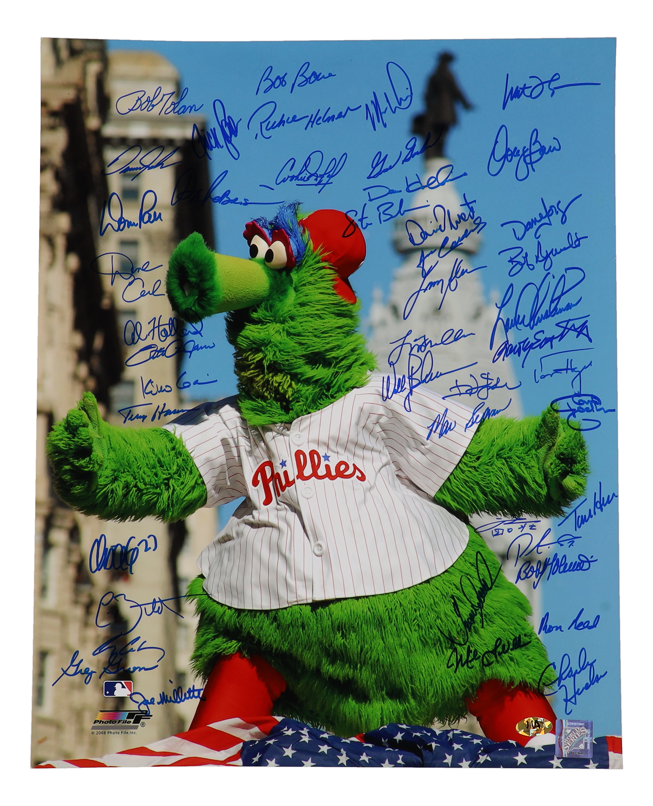 Philies Greats 16x20 Photo Signed by (35+) with Dickie Noles, Barry ...