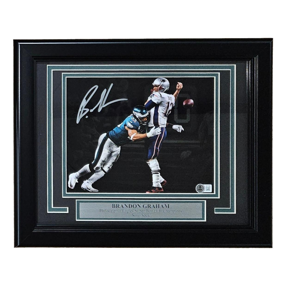 Brandon Graham Signed Eagles Custom Framed Photo (Beckett) | Pristine ...