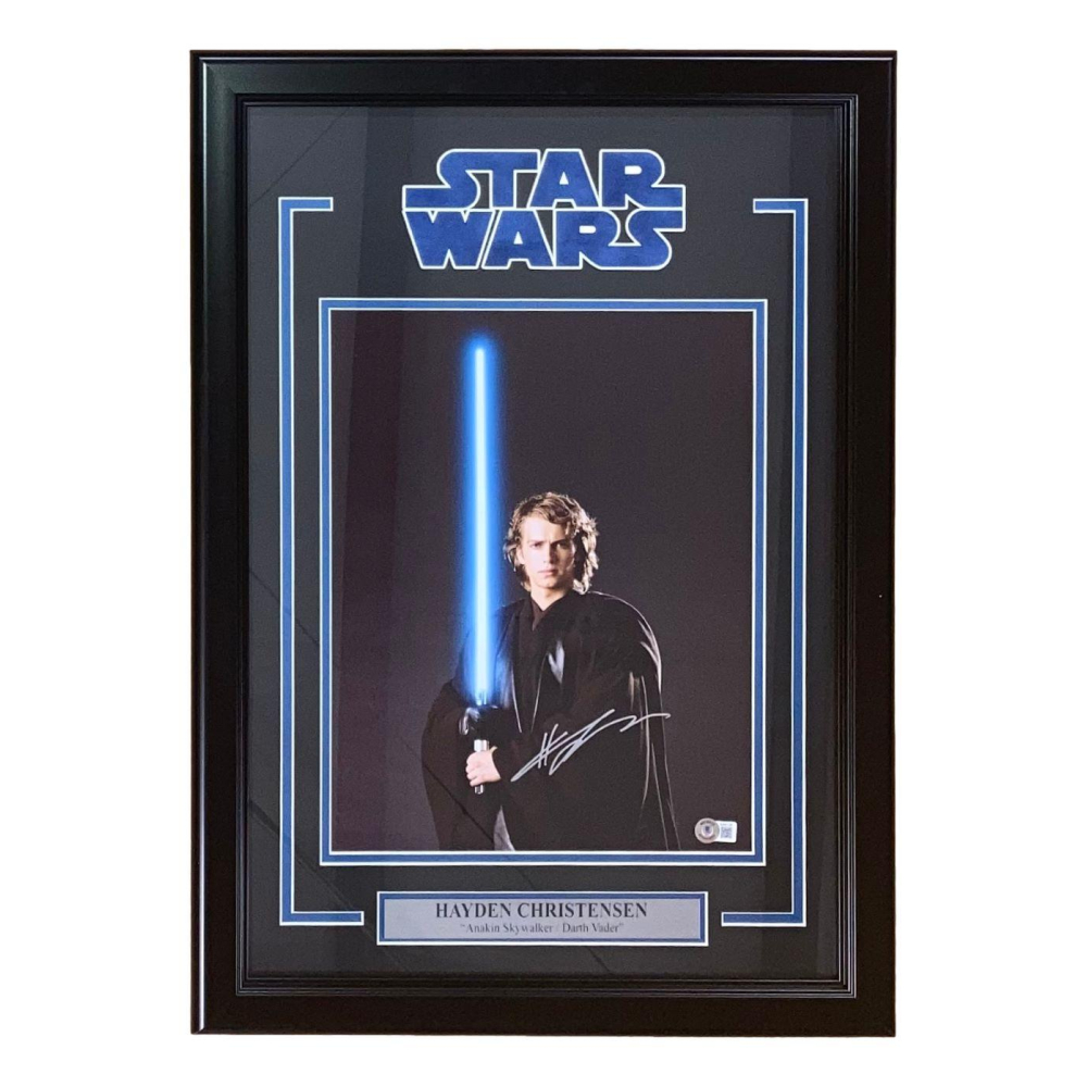 Hayden Christensen Signed "Star Wars" Custom Framed Photo (Beckett ...