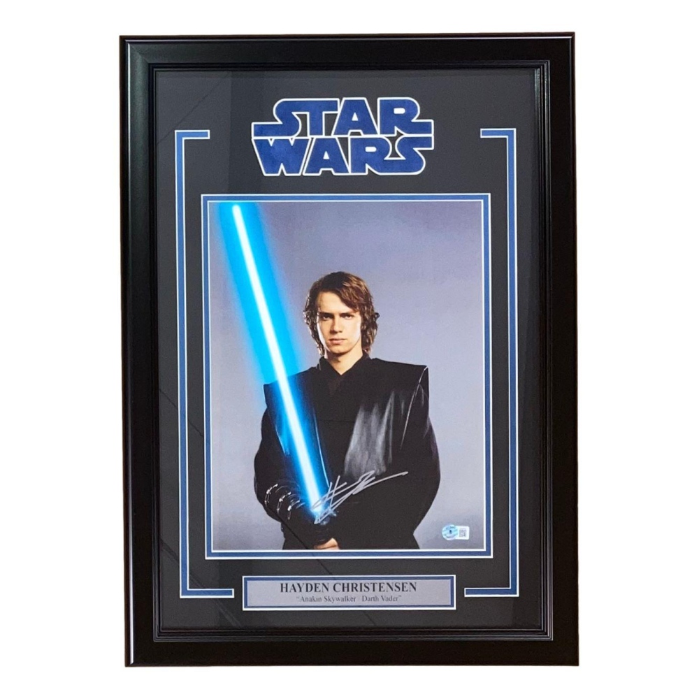 Hayden Christensen Signed "Star Wars" Custom Framed Photo (Beckett ...