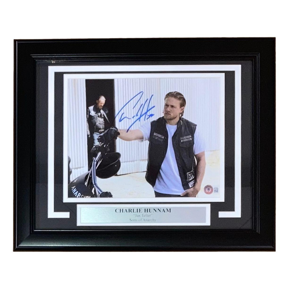 Charlie Hunnam Signed "Sons Of Anarchy" Custom Framed Photo (Beckett ...