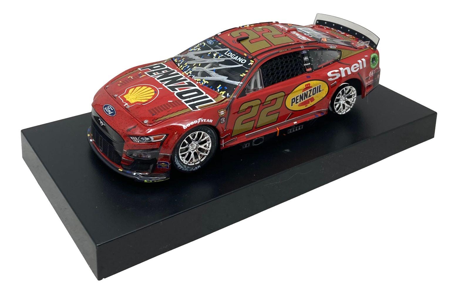 Joey Logano Signed LE NASCAR #22 Shell-Penzoil 2022 Mustang - 1:24 ...