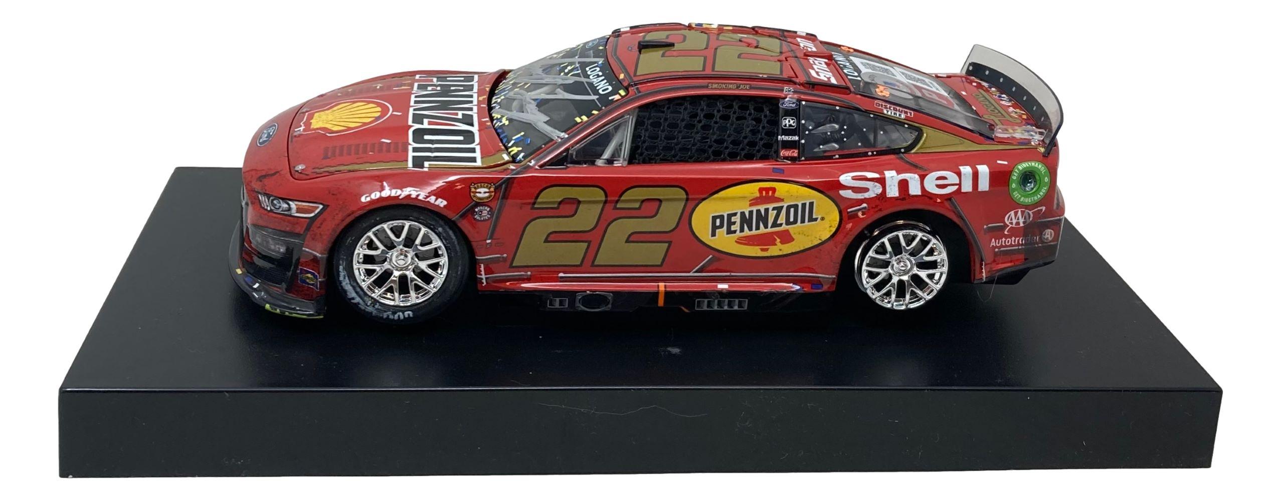 Joey Logano Signed LE NASCAR #22 Shell-Penzoil 2022 Mustang - 1:24 ...