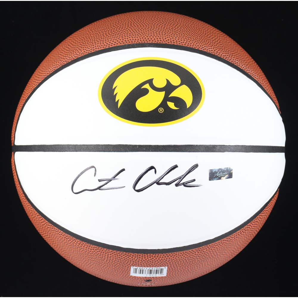 Caitlin Clark Signed Iowa Hawkeyes Logo Basketball with Original Panini Box (Panini) | Pristine ...