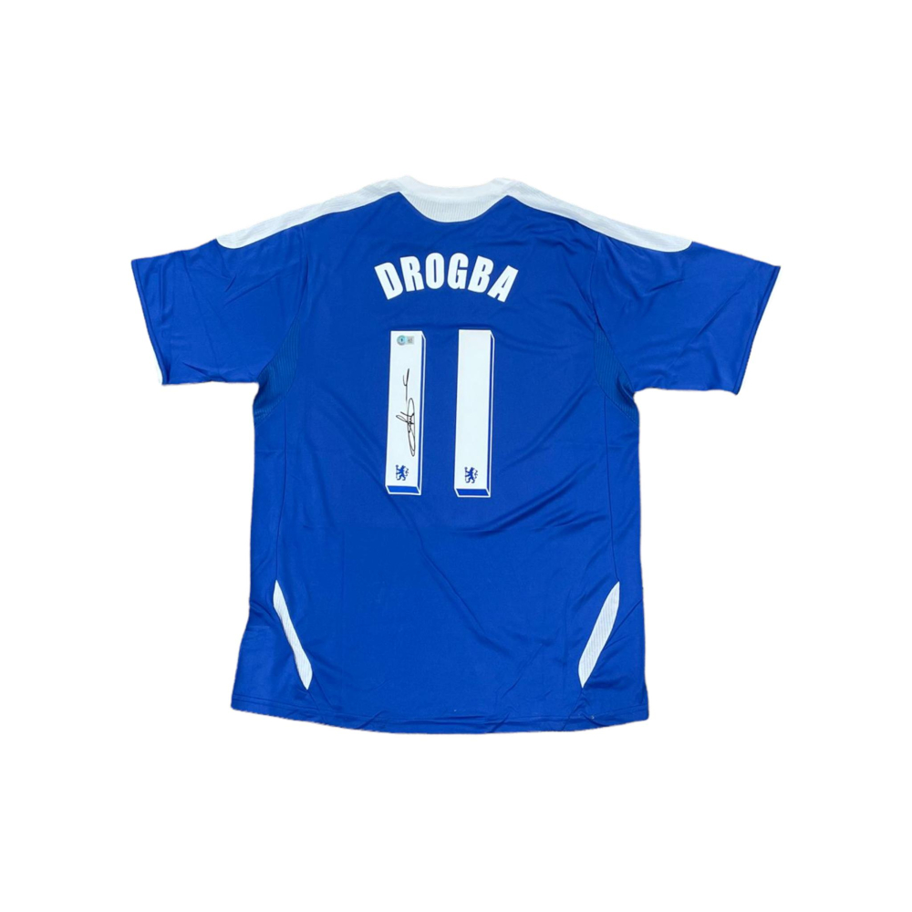 Didier Drogba Signed Chelsea Jersey (Beckett) | Pristine Auction