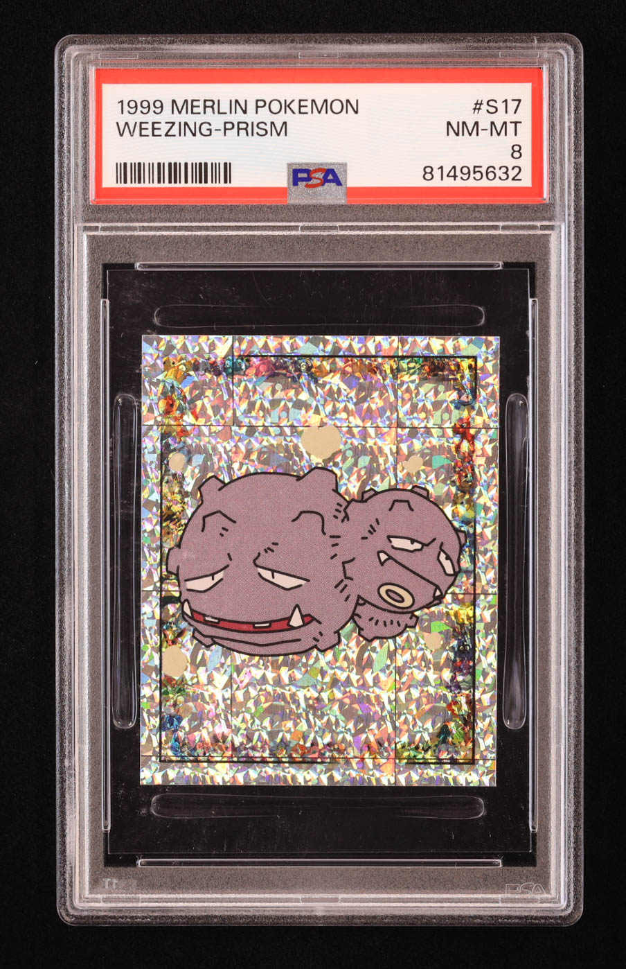 Weezing 1999 Merlin Pokemon Album Stickers #S17 (PSA 8) | Pristine Auction