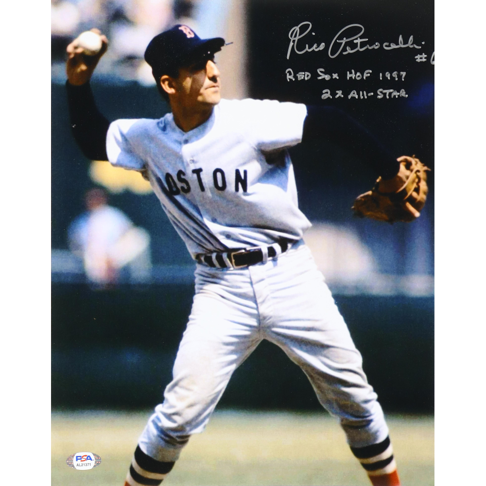Rico Petrocelli Signed Red Sox 11x14 Photo Inscribed "Red Sox HOF 1997 ...
