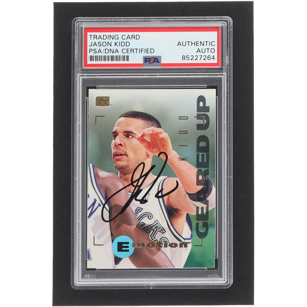 Jason Kidd Signed 1994-95 Emotion #20 RC (PSA) | Pristine Auction