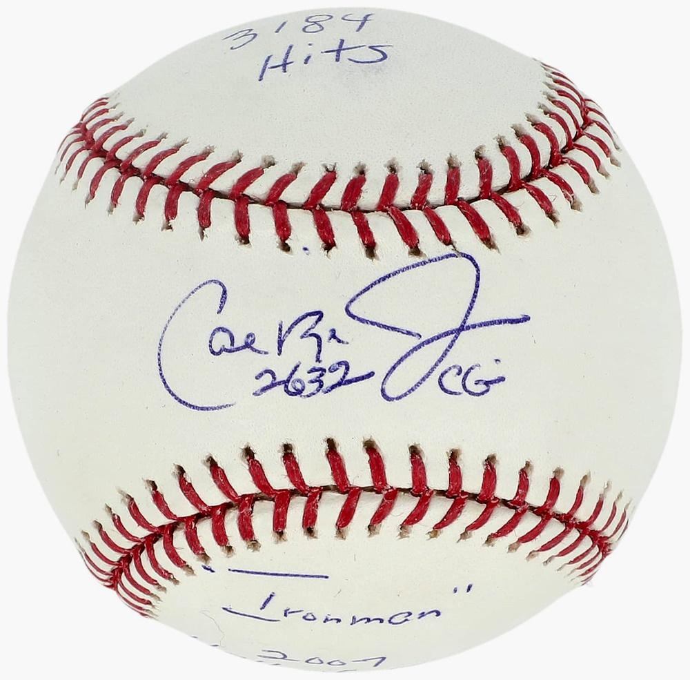 Cal Ripken Jr. Signed OML Baseball with (5) Career Stat Inscriptions ...