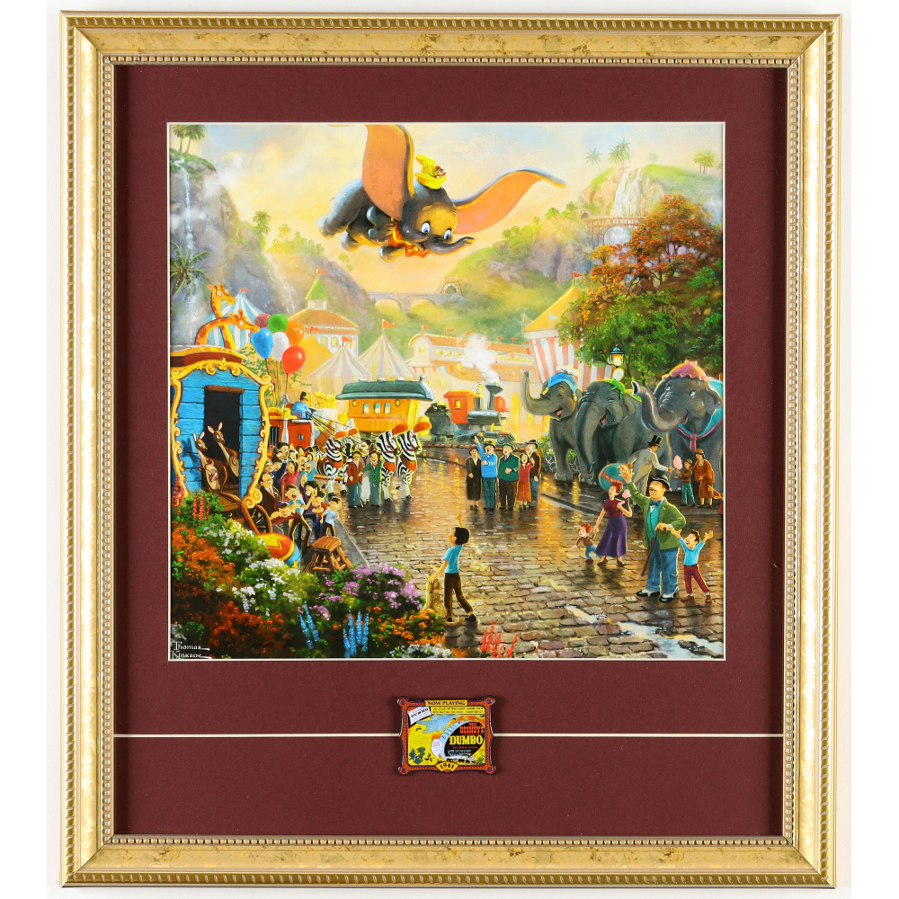Thomas Kinkade "Dumbo" Custom Framed Print Display With LE 1941 Movie ...
