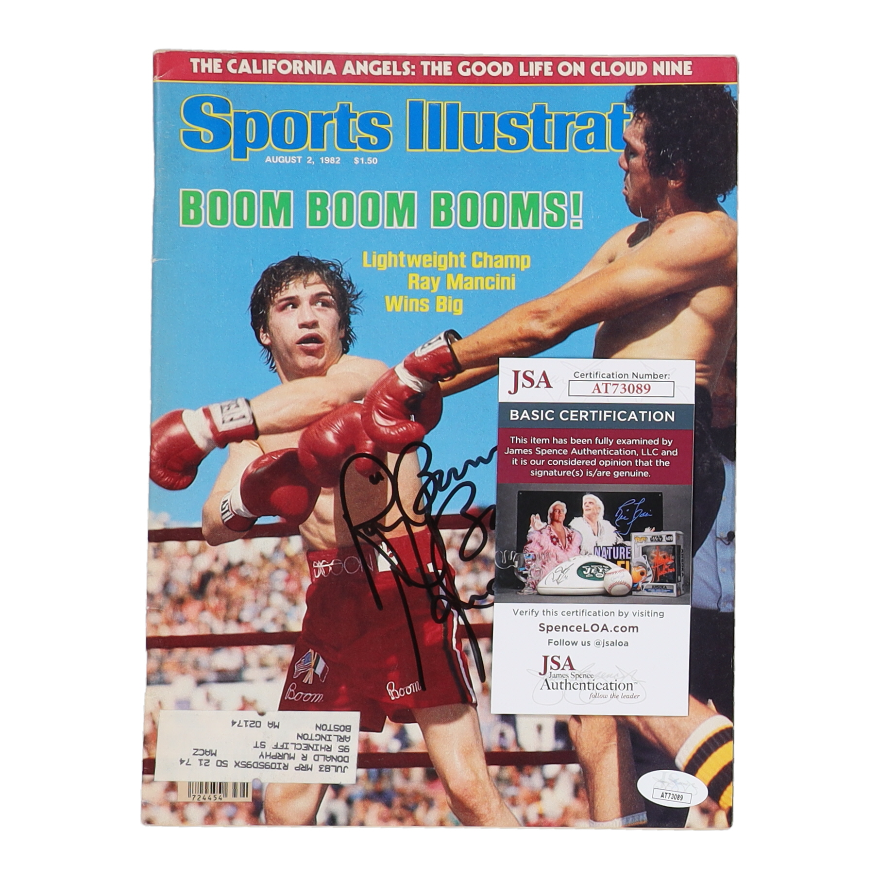 Ray "Boom Boom" Mancini Signed 1982 Sports Illustrated Magazine ...