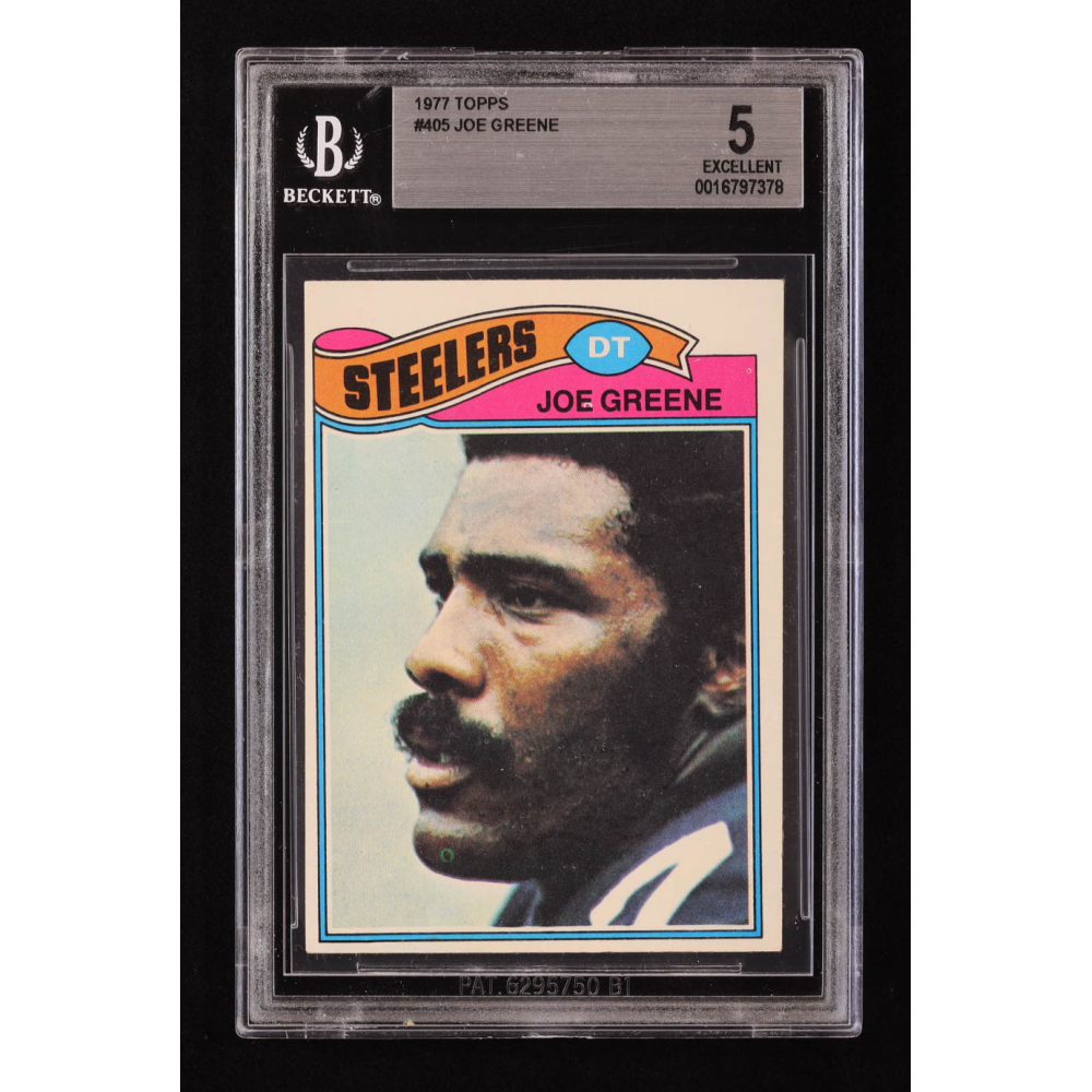 Joe Greene 1977 Topps #405 (BGS 5) | Pristine Auction