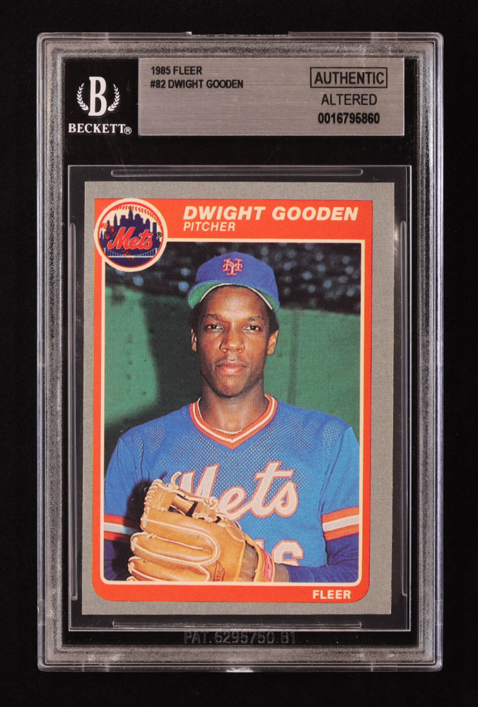 Dwight Gooden 1985 Fleer #82 RC (BGS Authentic) (Altered) | Pristine ...