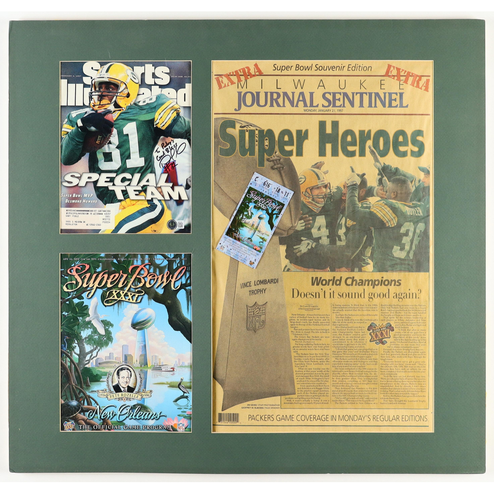 Desmond Howard Signed Custom Matted 1991 Sports Illustrated Magazine ...