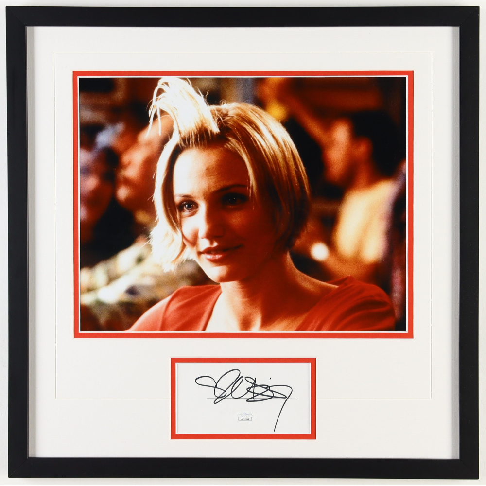 Cameron Diaz Signed "There's Something About Mary" Custom Framed Cut ...