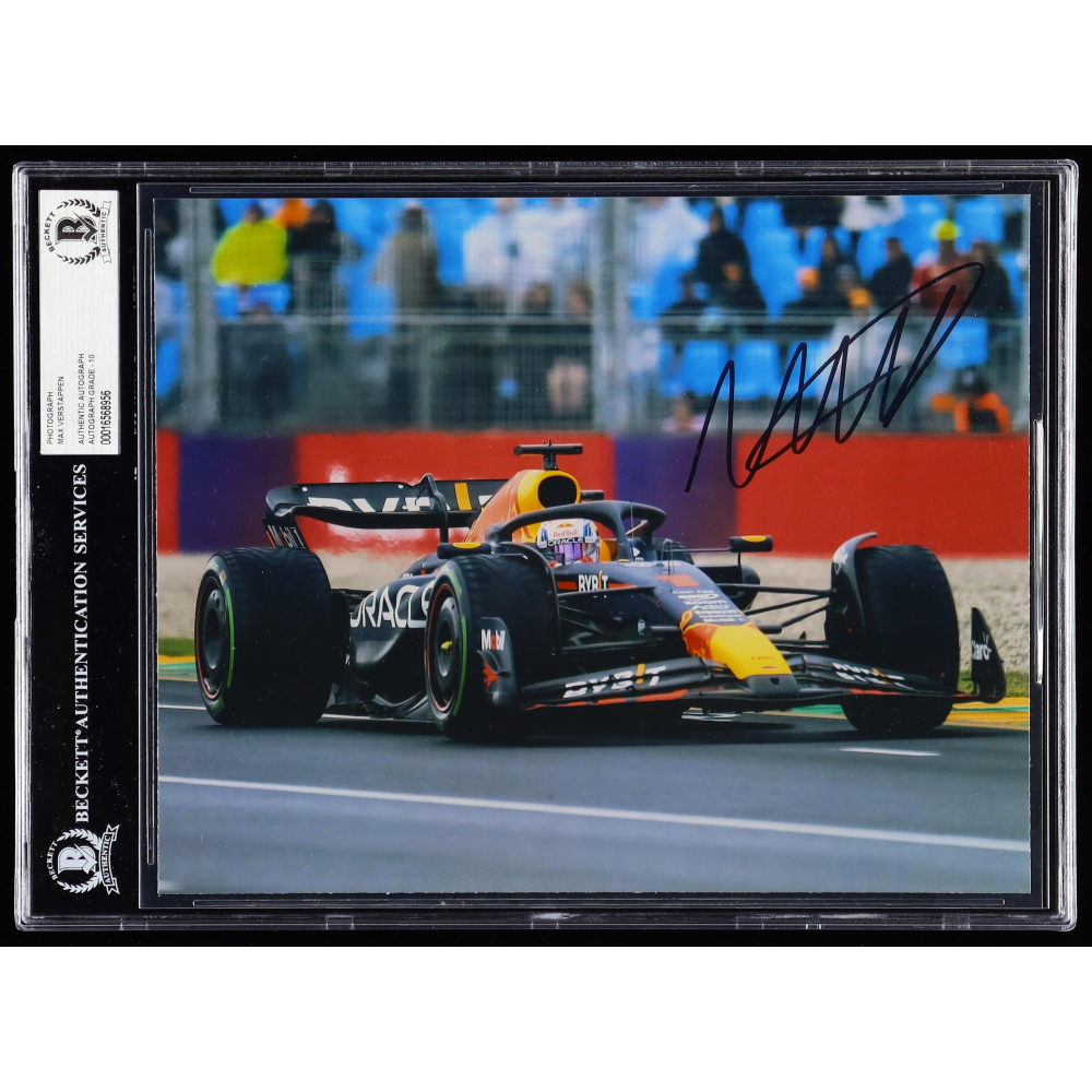 Max Verstappen Signed 8x10 Photo (BAS | Autograph Graded 10) | Pristine ...