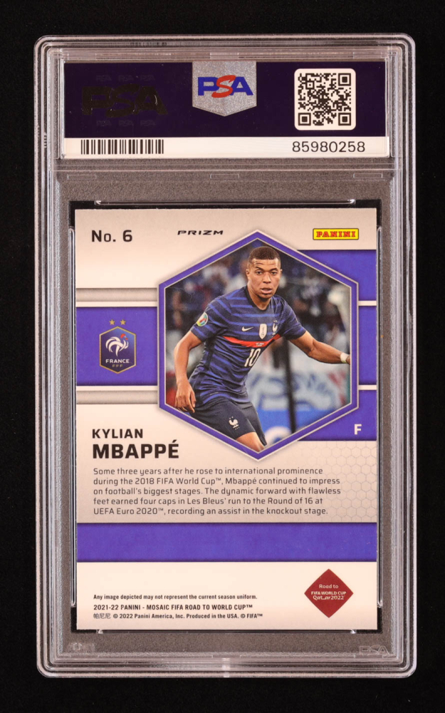 Kylian Mbappe 2021-22 Panini Mosaic Road to the FIFA World Cup Qatar ...
