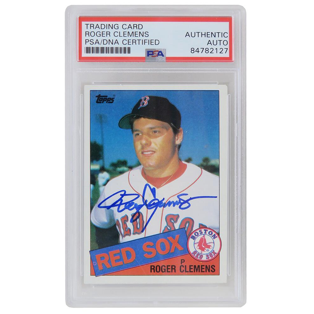 Roger Clemens Signed 1985 Topps #181 RC (PSA) | Pristine Auction