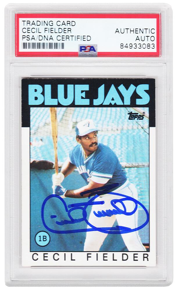 Cecil Fielder Signed 1986 Topps #386 RC (PSA) | Pristine Auction