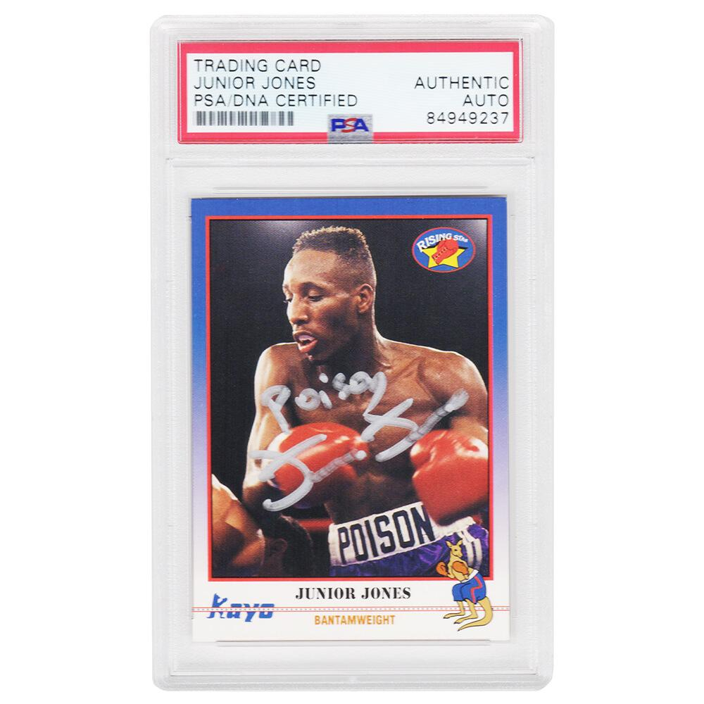 Junior Jones Signed 1991 Kayo #231 Inscribed "Poison" (PSA) | Pristine ...
