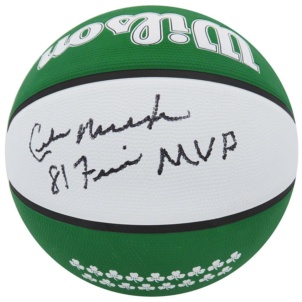 Cedric Maxwell Signed Celtics Logo Wilson City Basketball Inscribed "81 ...