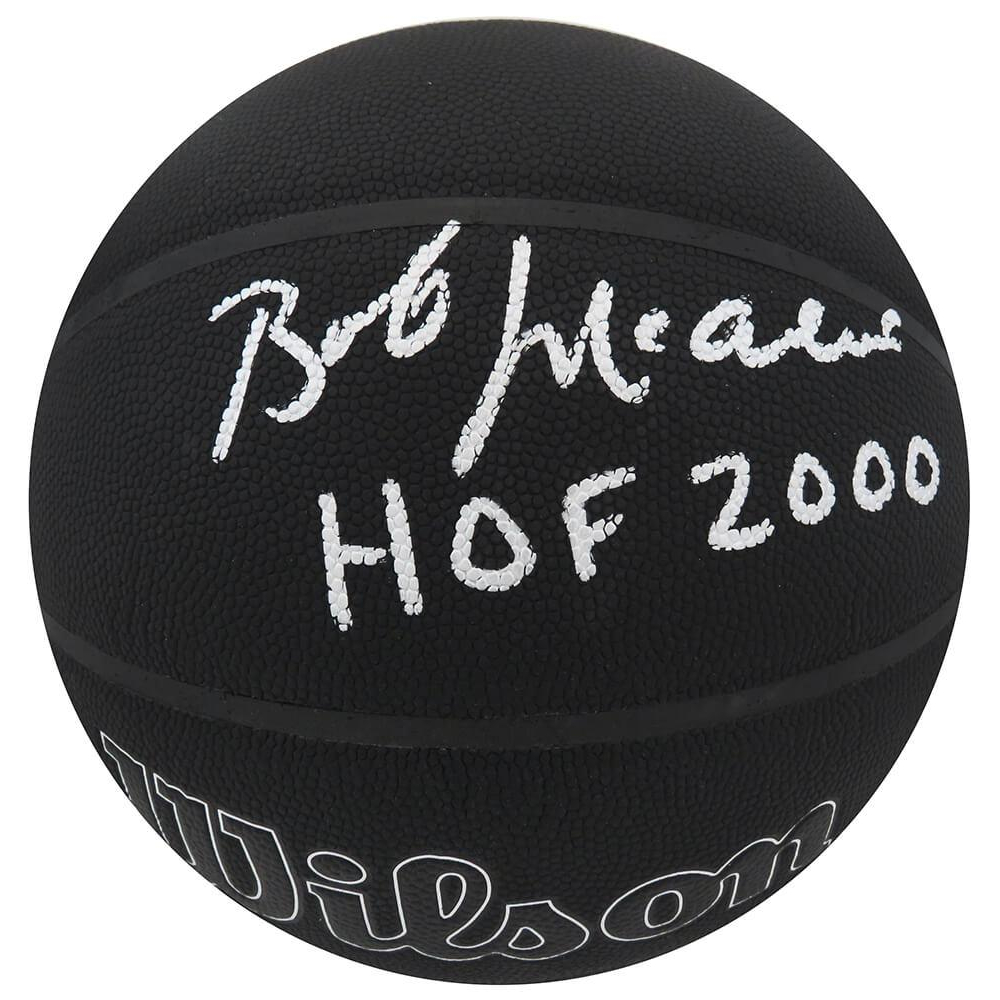 Bob McAdoo Signed NBA Anniversary Series Basketball Inscribed "HOF 2000 ...