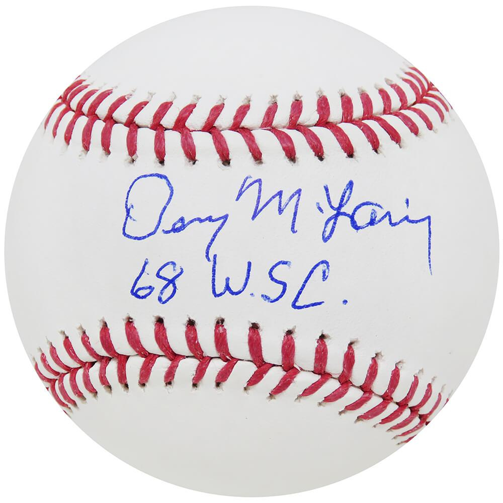 Denny McLain Signed OML Baseball Inscribed Denny McLain Signed OML Baseball Inscribed