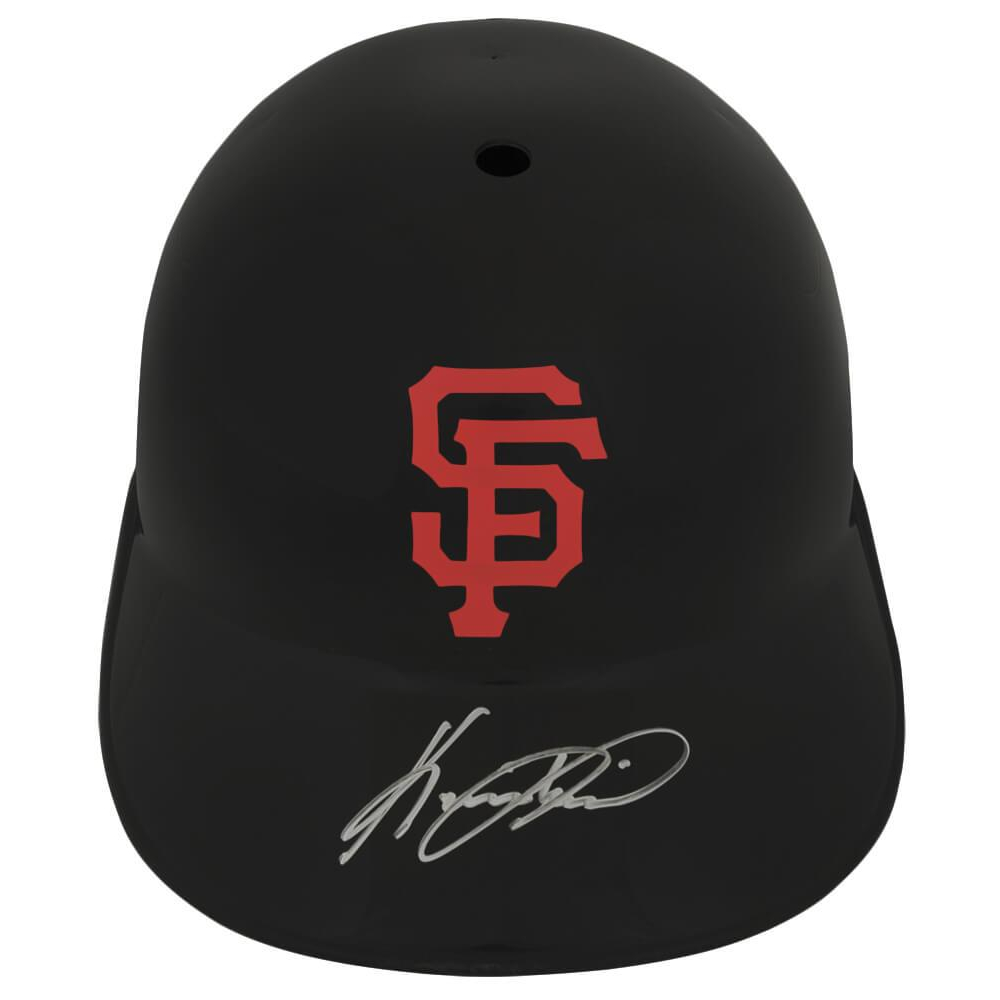 Kevin Mitchell Signed Giants Full-Size Batting Helmet (Schwartz ...