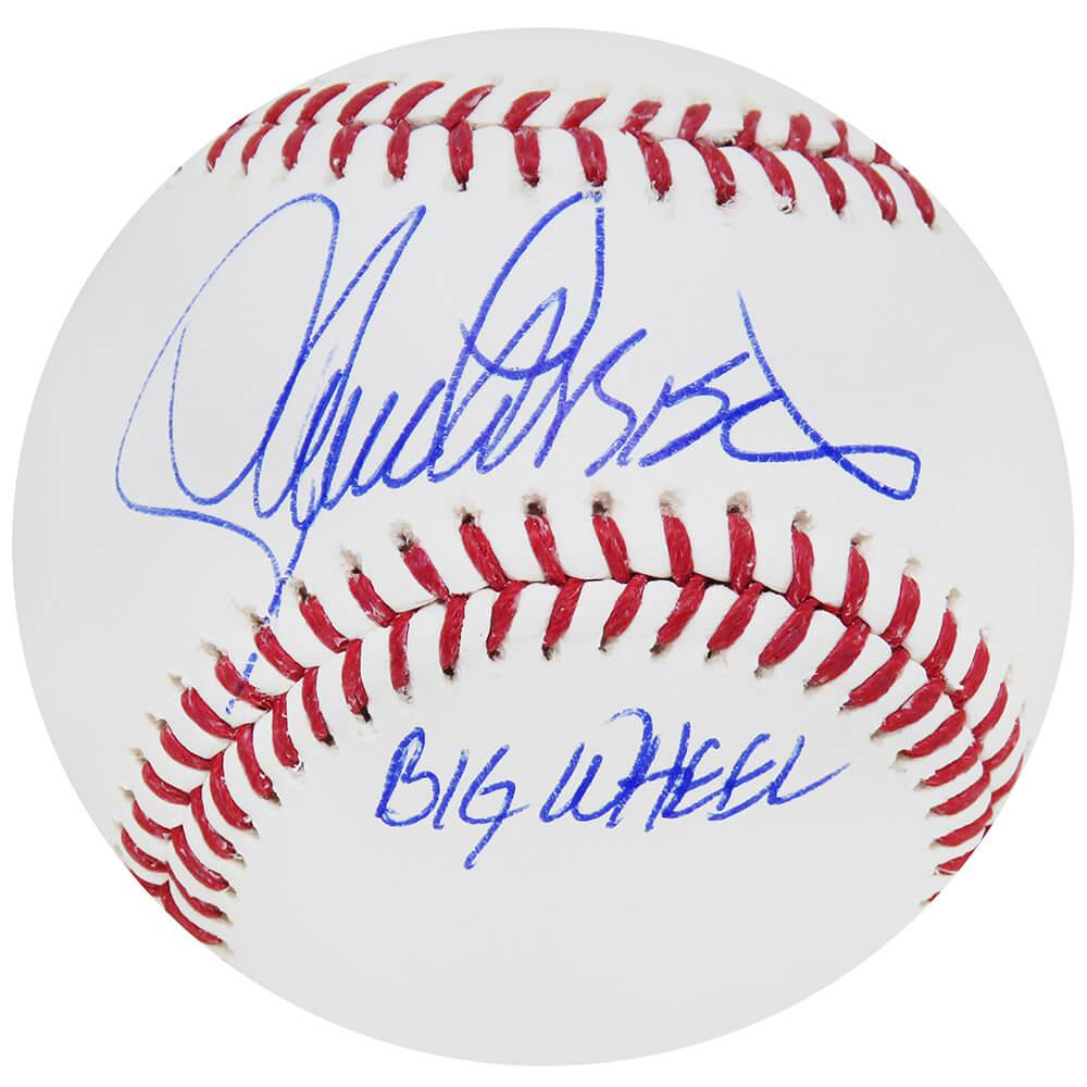 Lance Parrish Signed OML Baseball Inscribed "Big Wheel" (Schwartz ...