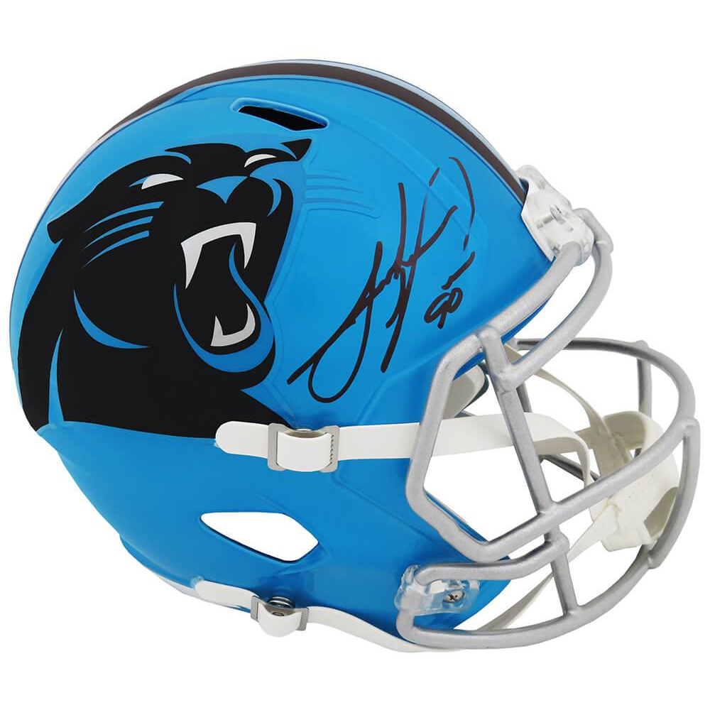Julius Peppers Signed Panthers Full-Size Flash Alternate Speed Helmet (Schwartz) | Pristine Auction