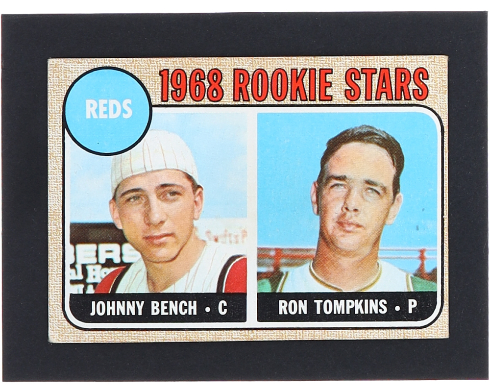 Johnny Bench / Ron Tompkins 1968 Topps #247A Rookie Stars RC | Pristine ...