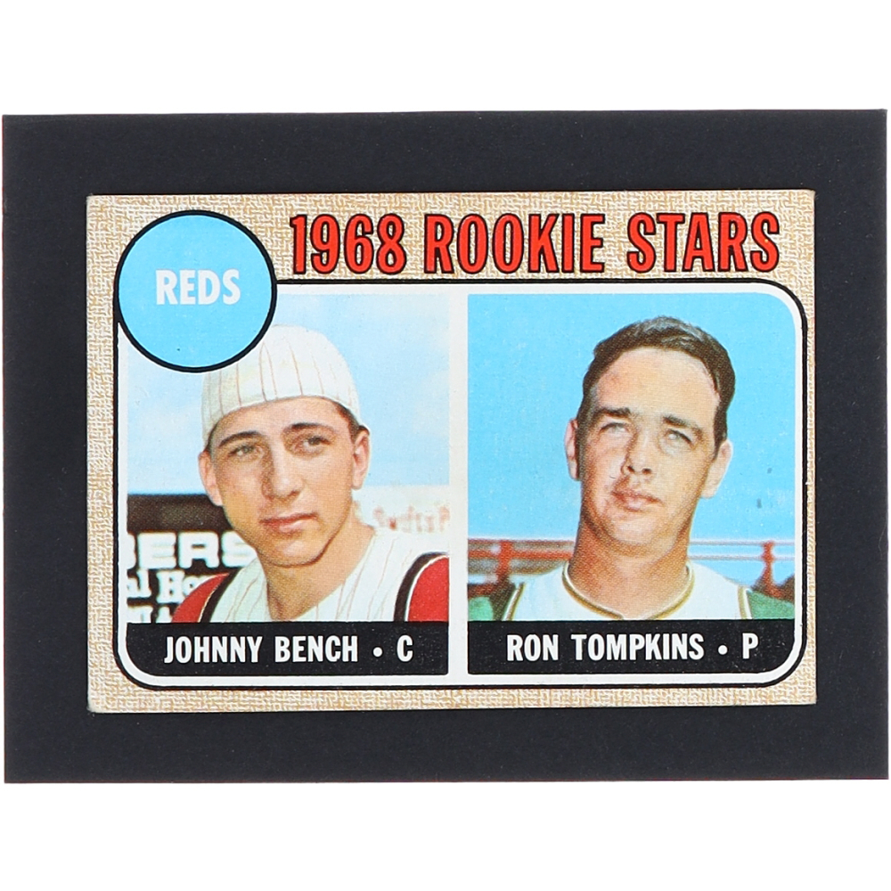 Johnny Bench / Ron Tompkins 1968 Topps #247A Rookie Stars RC | Pristine ...