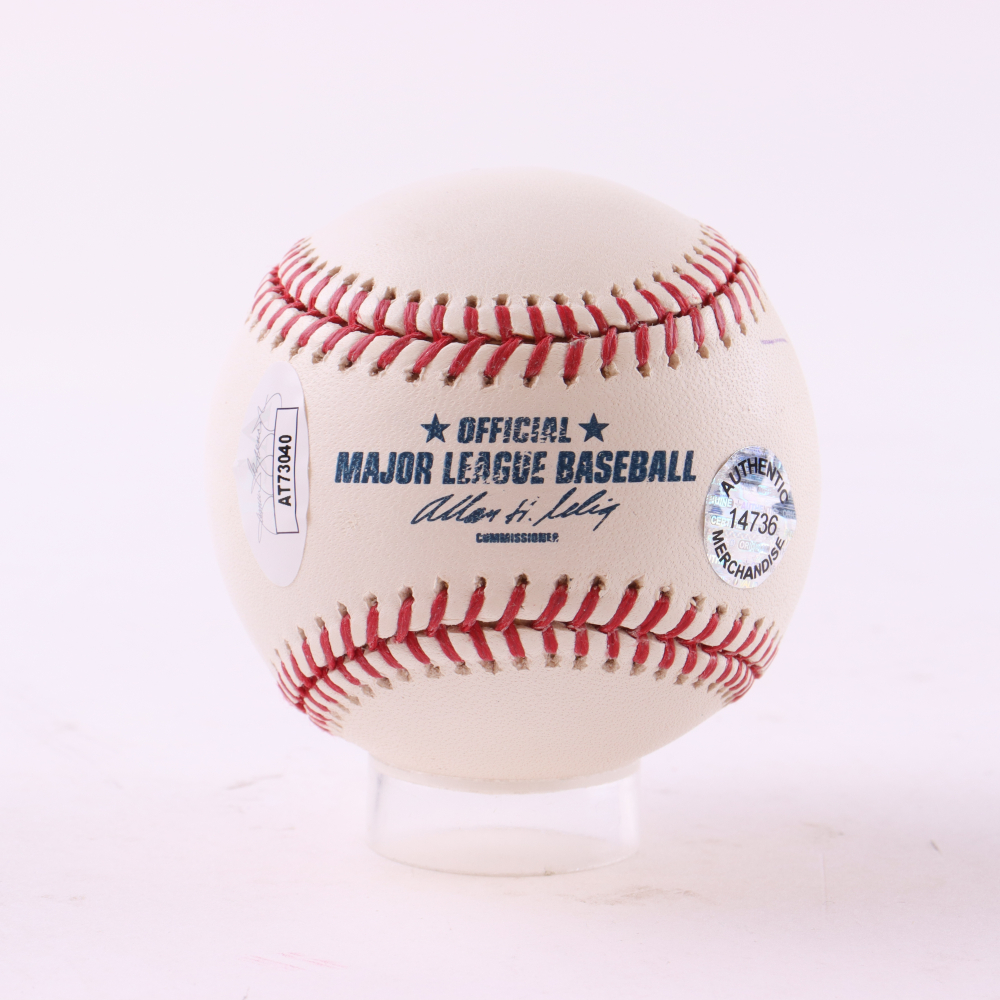 Bruce Sutter Signed Hall Of Fame Logo OML Baseball Inscribed "HOF 06 ...