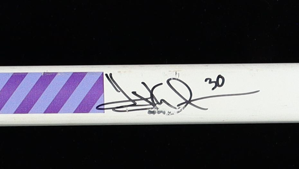 2018-19 Rangers Logo Hockey Stick Team Signed by (25) with Henrik ...
