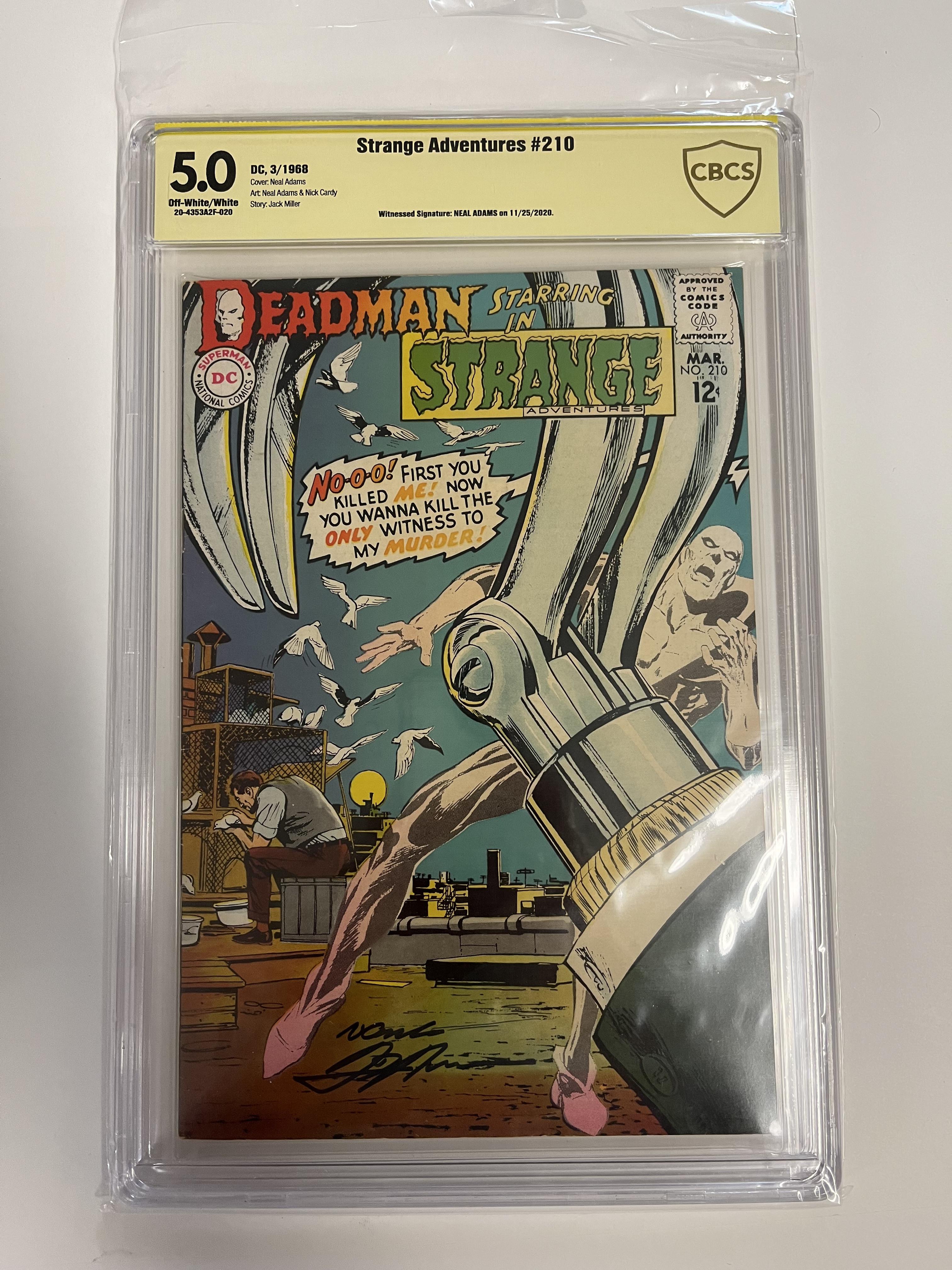 Neal Adams Signed 1968 "Strange Adventures" Issue #210 DC Comic Book ...