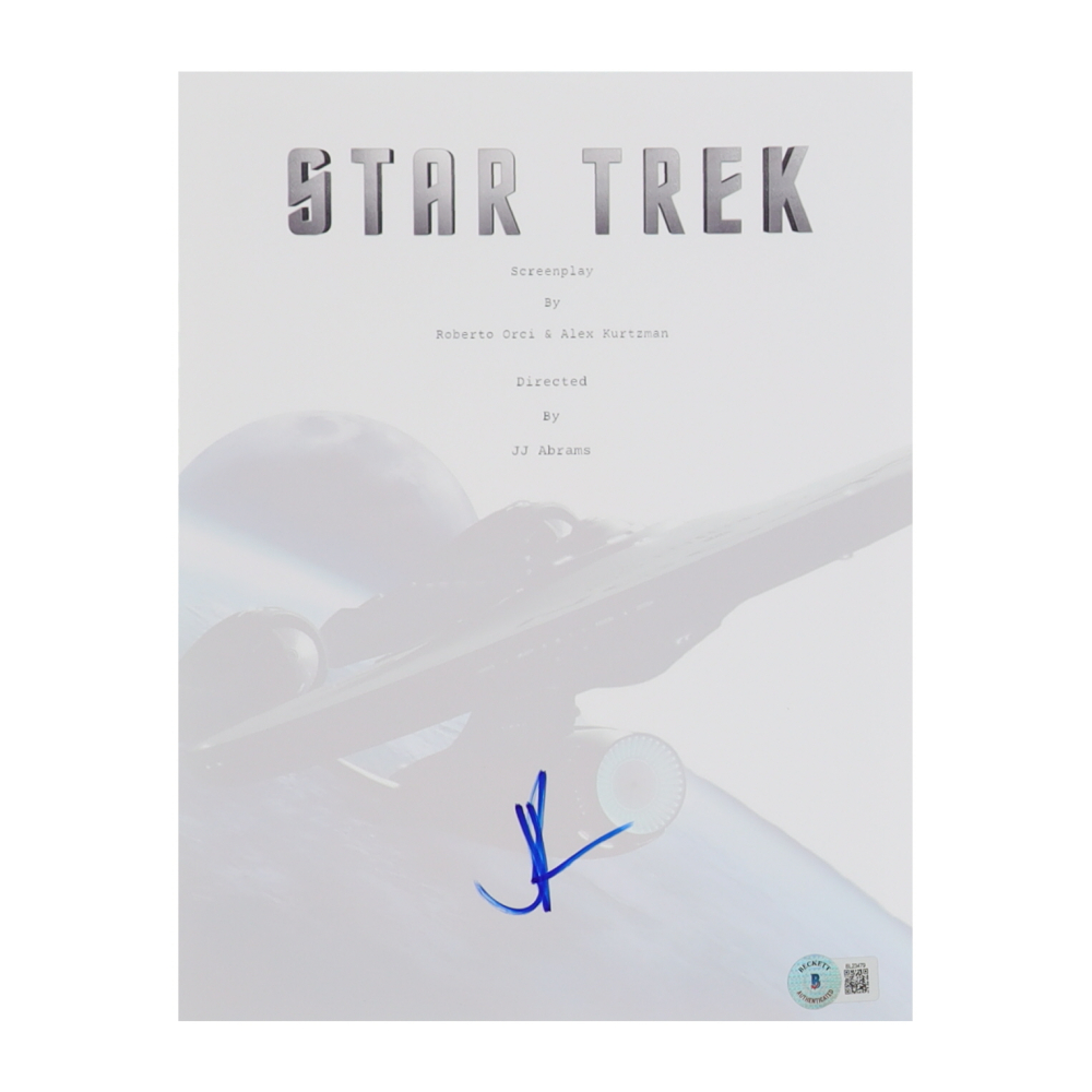 J.J. Abrams Signed "Star Trek" 8x10 Script Cover Photo (Beckett ...