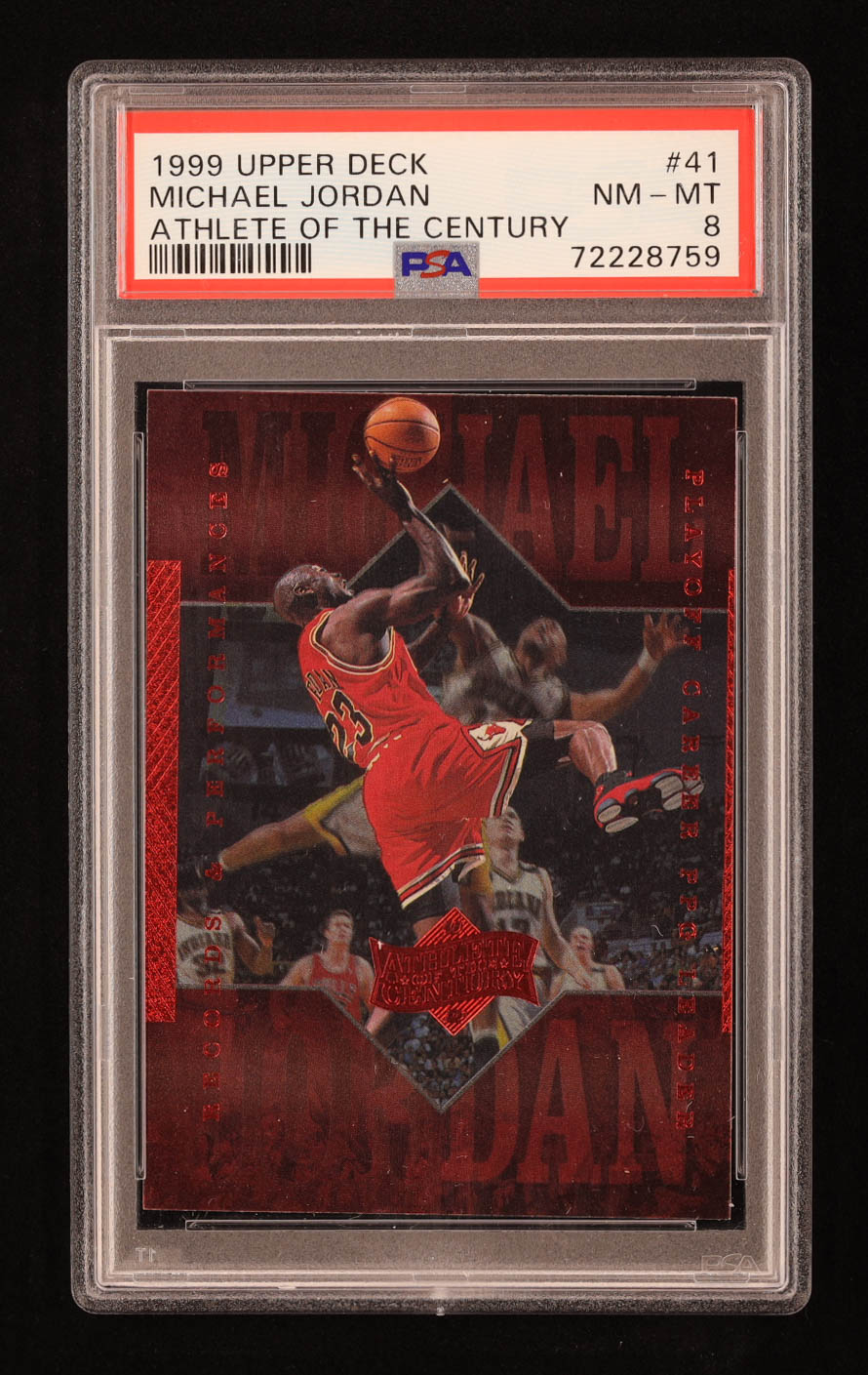 Michael Jordan 1999 Upper Deck Michael Jordan Athlete of the Century ...