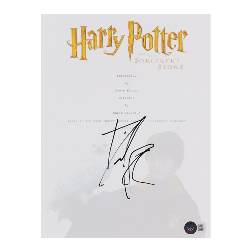 Daniel Radcliffe Signed "Harry Potter and the Sorcerer's Stone" 8x10 ...